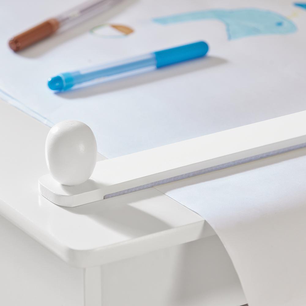 SoBuy skrivbord för barn med stol Skrivbord med förvaringsskåp KMB60-W ...